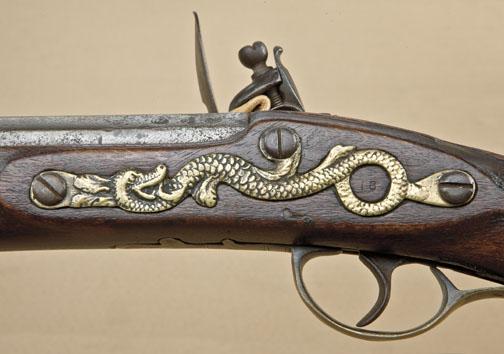 Chief’s grade flintlock trade musket with serpentine side-plate, lock ...