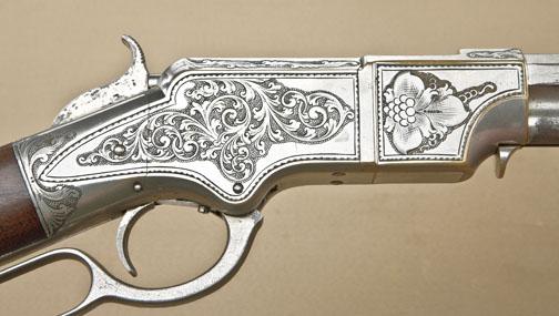 1860 Henry rifle, finely engraved by Samuel Hoggson with original full ...