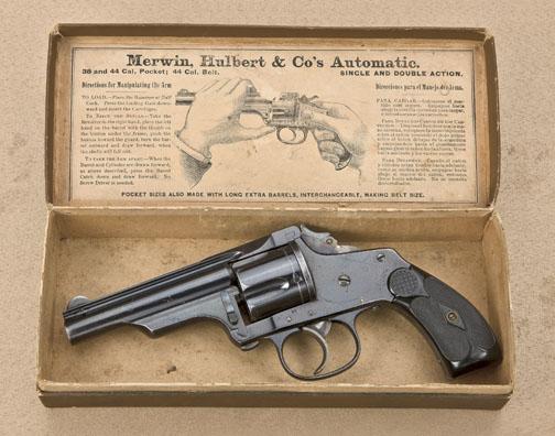 Merwin & Hulbert double-action pocket revolver, .38 centerfire caliber ...