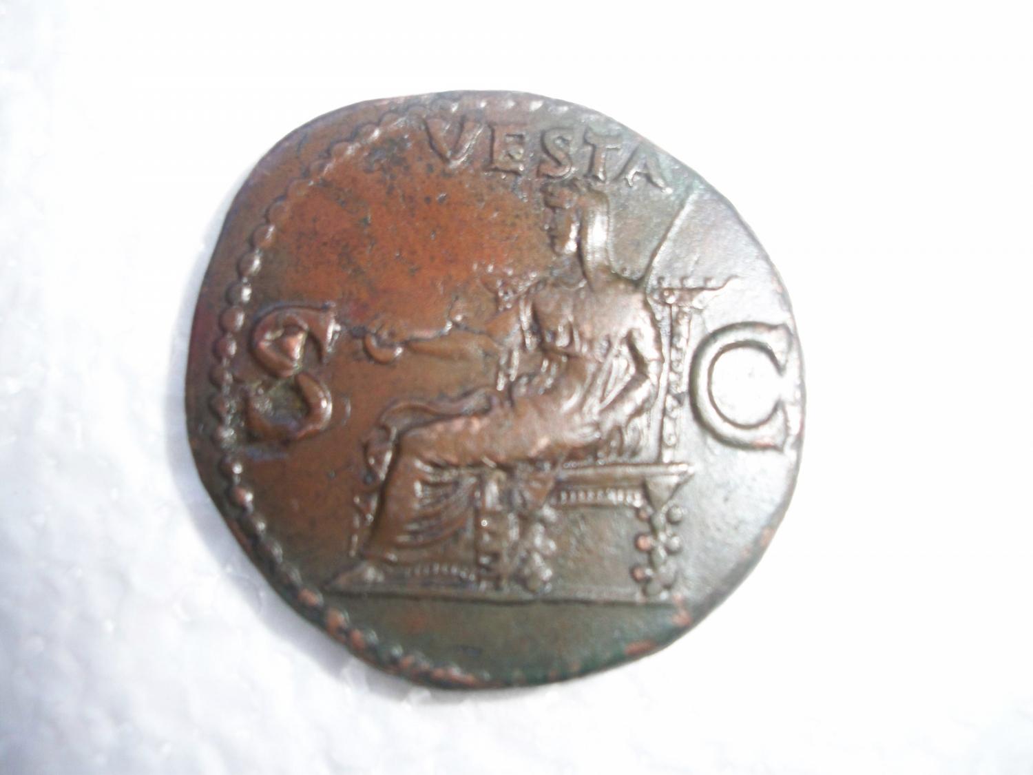 Ancient Roman Coin Caligula, 37-41 AD, Almost 2000 Years Old