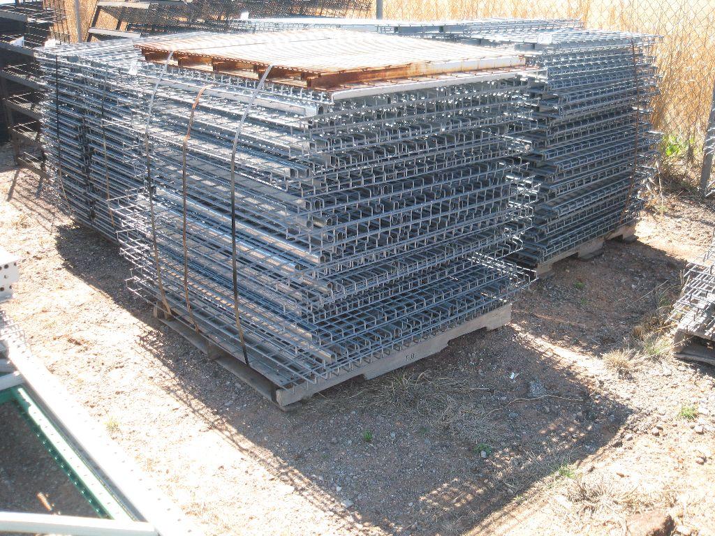 PALLET RACK GRATE SHELVES;