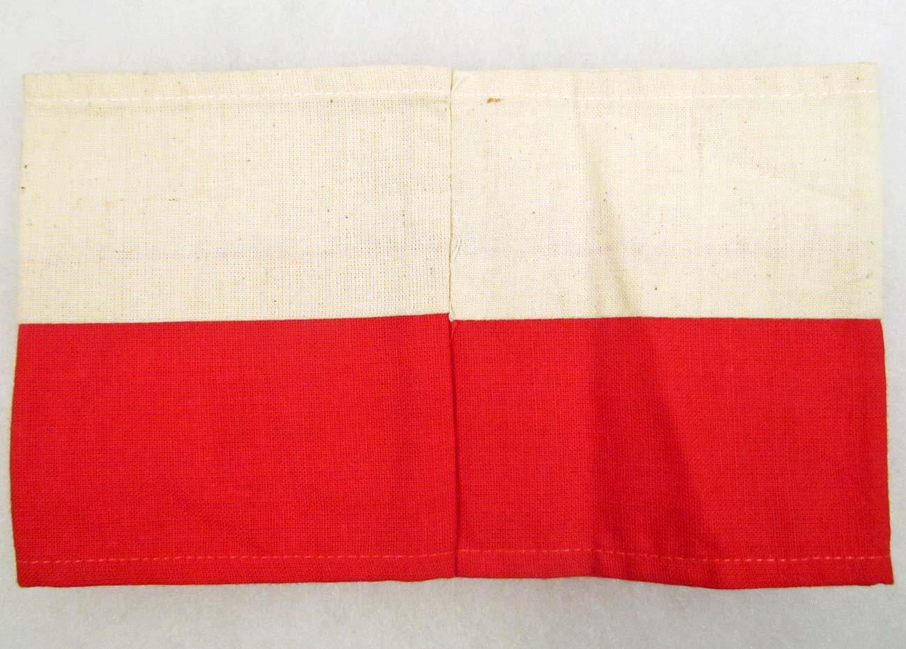 WW2 POLISH ARMY RESISTANCE OFFICERS ARM BAND