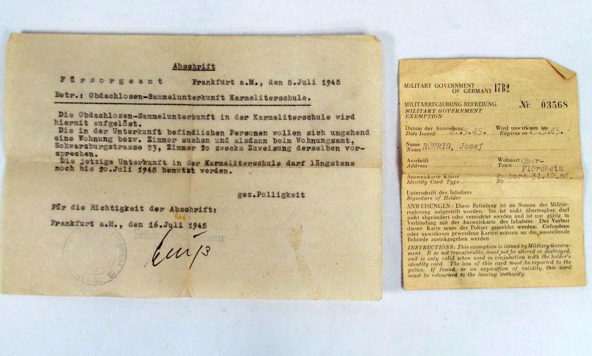 WW2 GERMAN NAZI ARMY IDENTIFICATION WEHRPASS