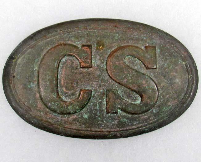 CIVIL WAR CONFEDERATE STATES ARMY CS EM BELT BUCKLE FOR AN ENLISTED MAN