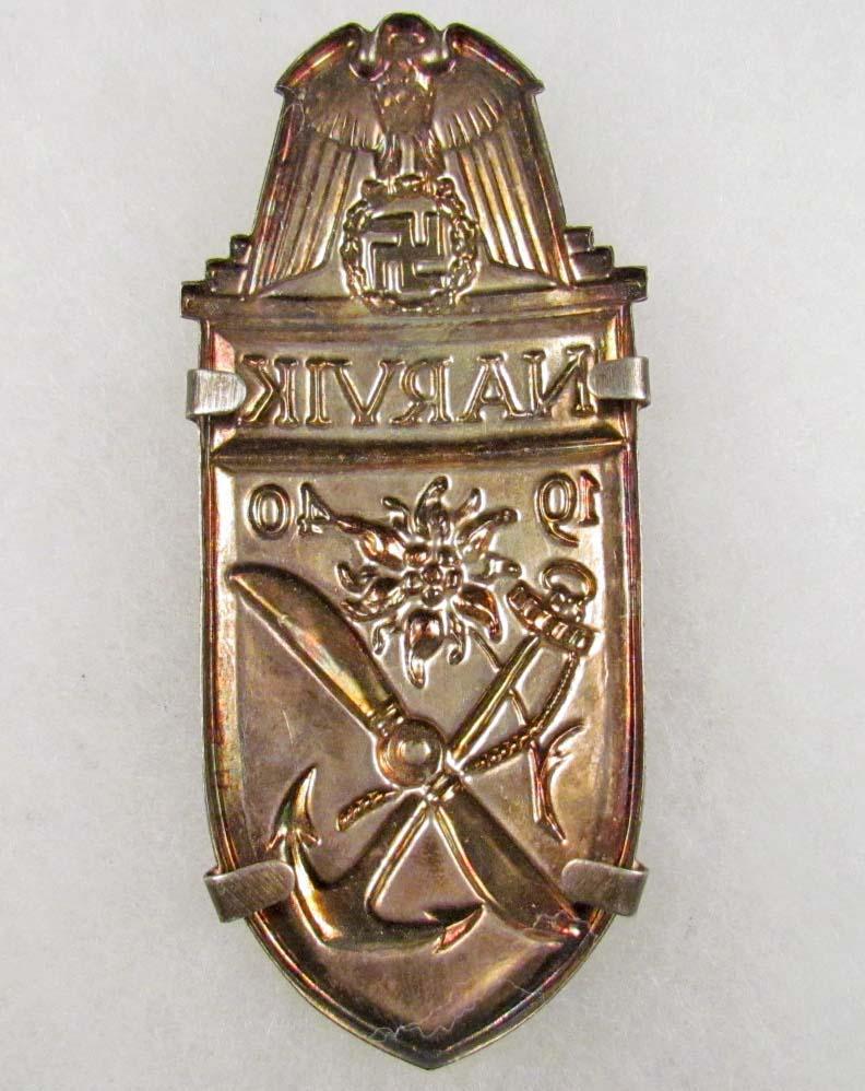 WW2 GERMAN NAZI ARMY NARVIK SLEEVE SHIELD