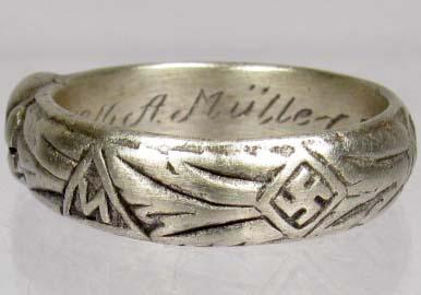 RARE WW2 GERMAN NAZI WAFFEN SS HONOR RING