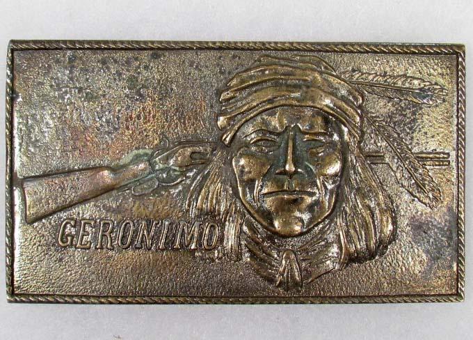 VINTAGE GERONIMO BELT BUCKLE