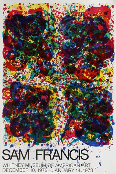 Sam Francis, Whitney Museum of American Art, Poster 1973