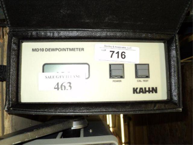 KAHN MD10 DEWPOINT METER {print sequence:} G463