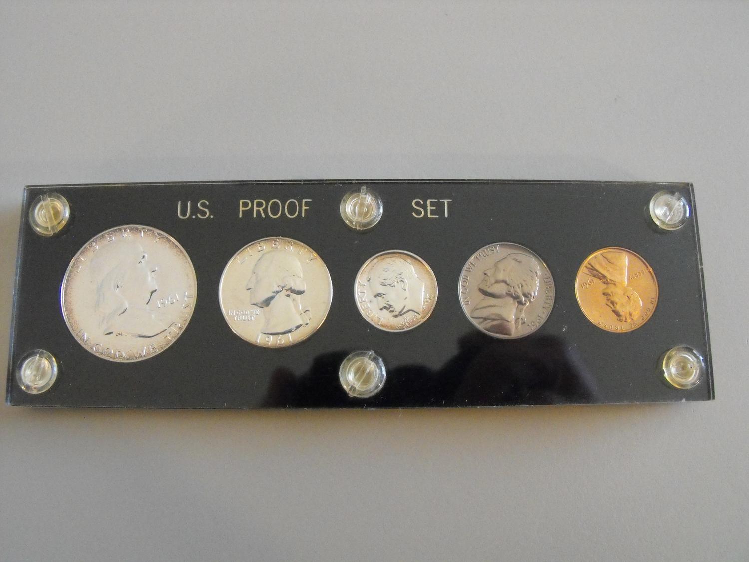 1961 PROOF SET FRANKLIN SILVER VERY SHARP