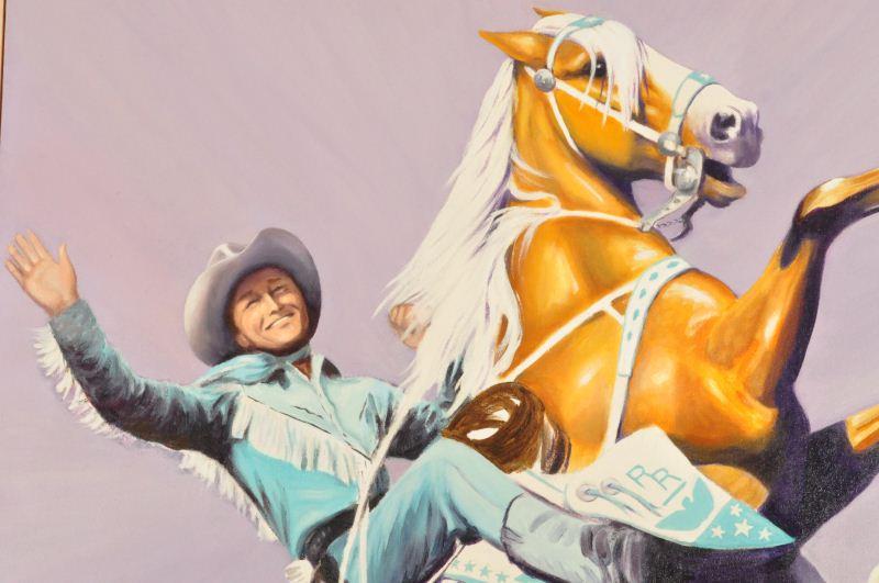 Roy Rogers & Trigger Painting From The Museum RR