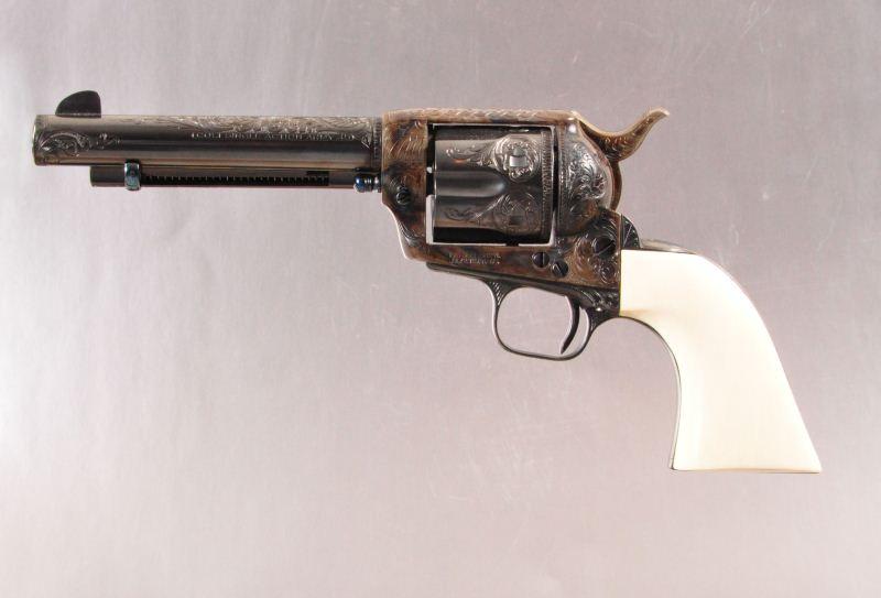 Ken Hurst Engraved Colt .45 SAA Ivory Grips FFL