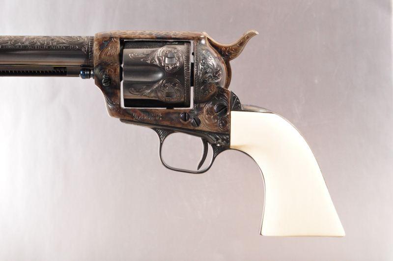 Ken Hurst Engraved Colt .45 SAA Ivory Grips FFL