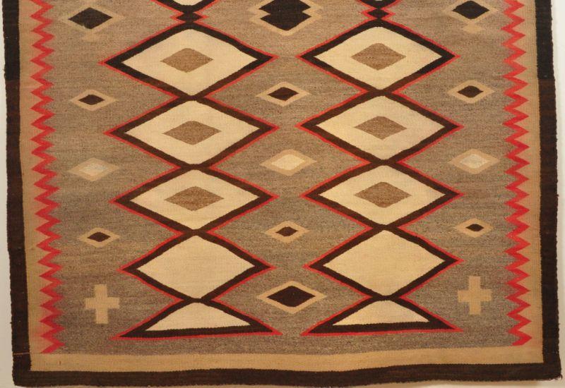 Double Diamond Pattern Navajo Rug