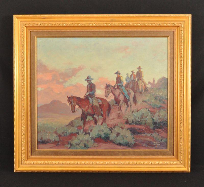 Till Goodan "Trail Riders" Oil Painting 1856-1958