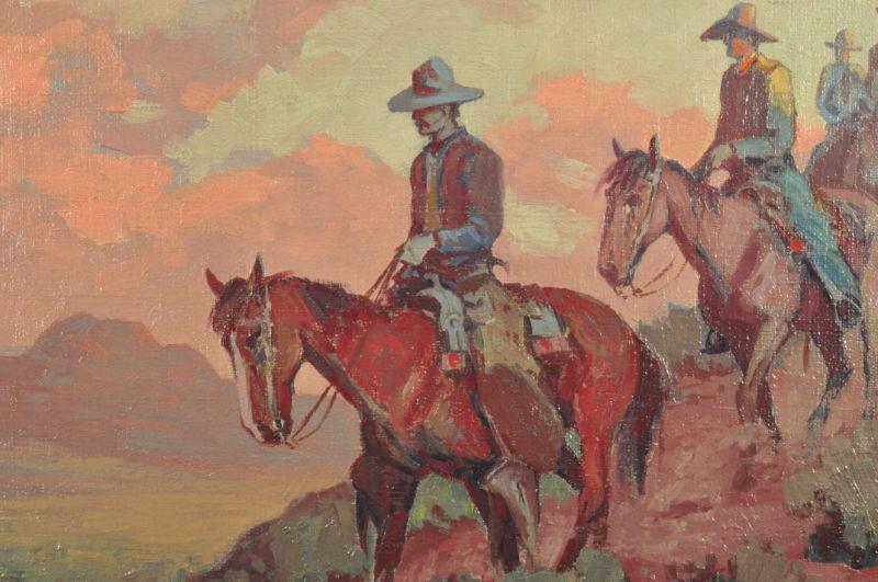 Till Goodan "Trail Riders" Oil Painting 1856-1958