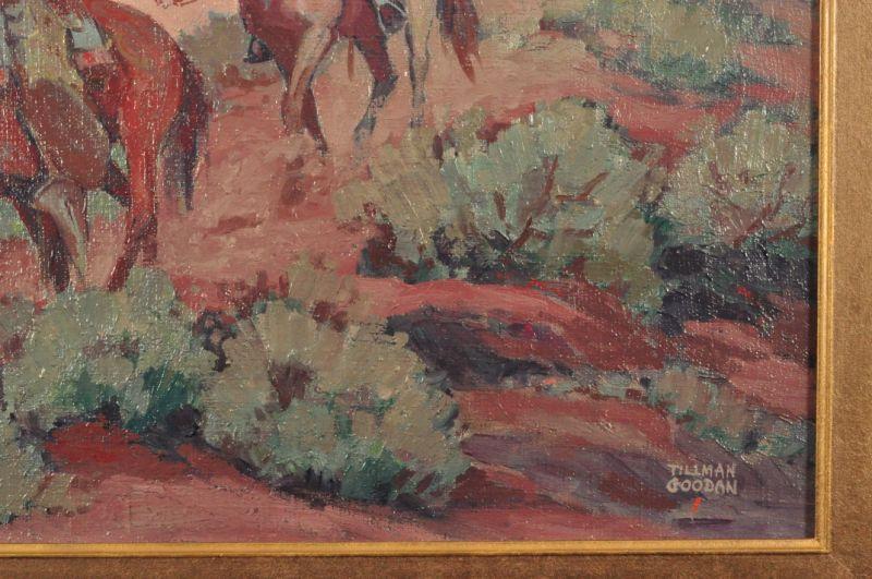 Till Goodan "Trail Riders" Oil Painting 1856-1958