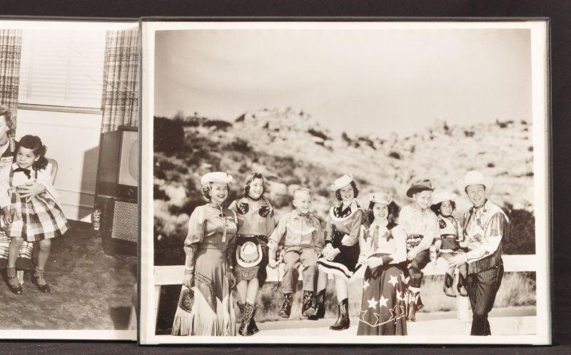 Four Black and White Roy Rogers Family Photos RR