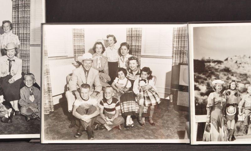 Four Black and White Roy Rogers Family Photos RR