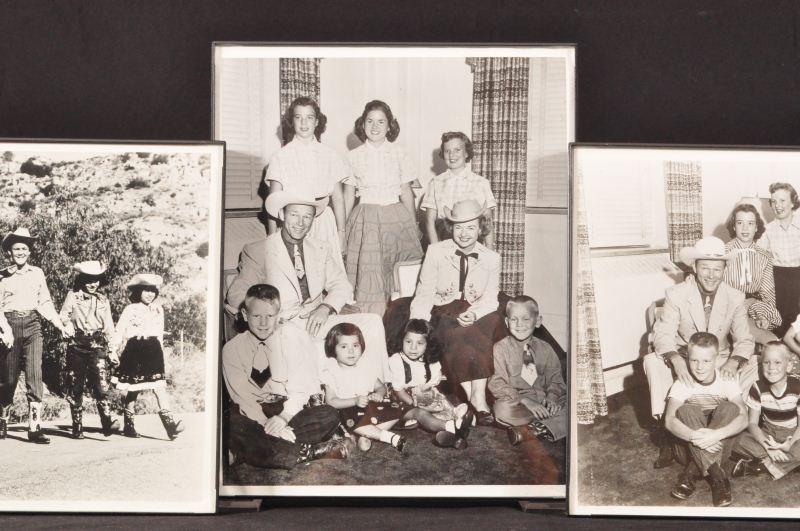 Four Black and White Roy Rogers Family Photos RR