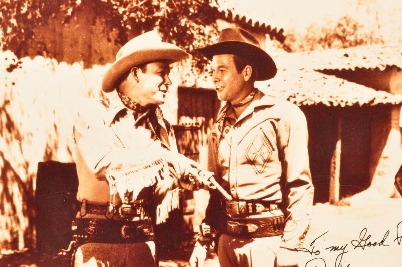 Autographed Rex Allen & Roy Rogers Photo RR