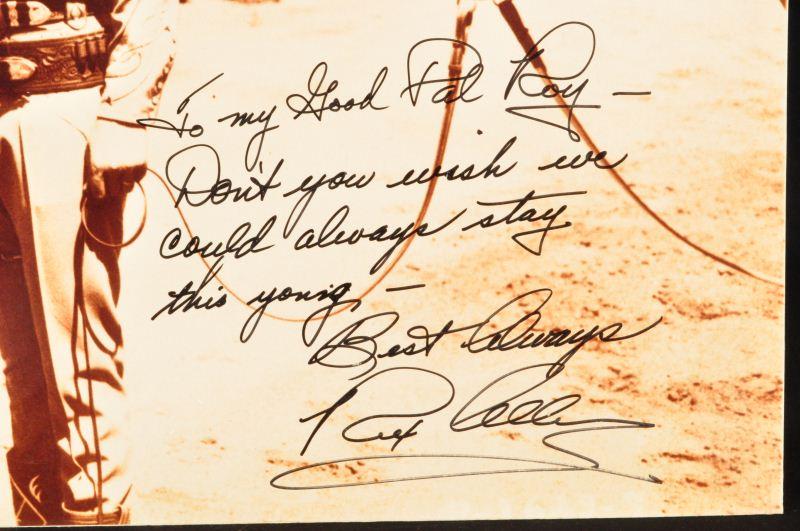 Autographed Rex Allen & Roy Rogers Photo RR