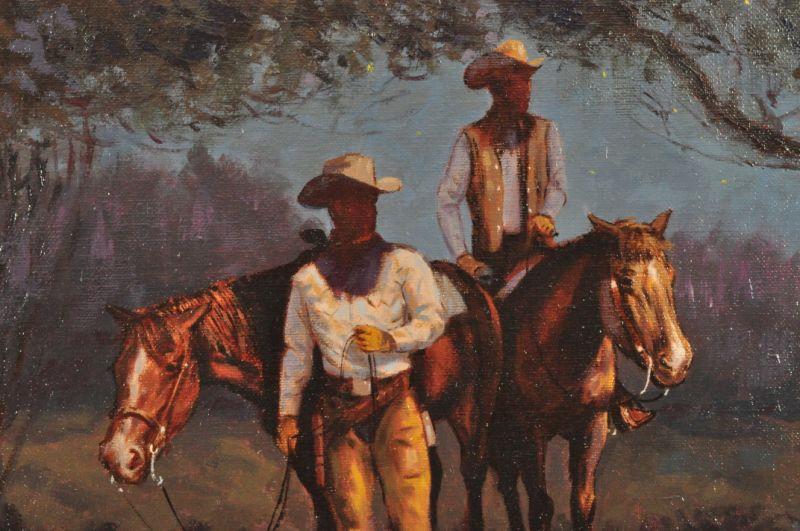 Willis M. Rue Oil Painting "The Searchers"