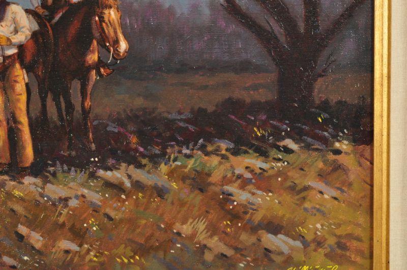 Willis M. Rue Oil Painting "The Searchers"