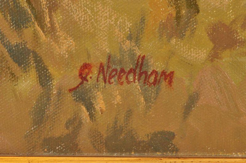 J. Needham "Pikes Peak" Oil Painting