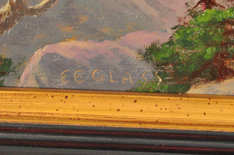Emerson Everett Glass Oil Painting "Timberline"