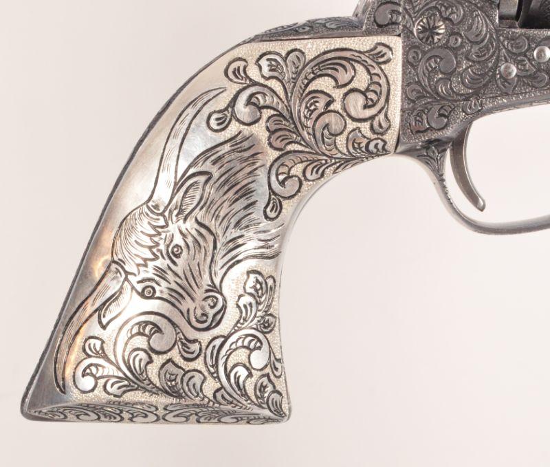 N.C. Foster Engraved Colt Frontier Six Shooter