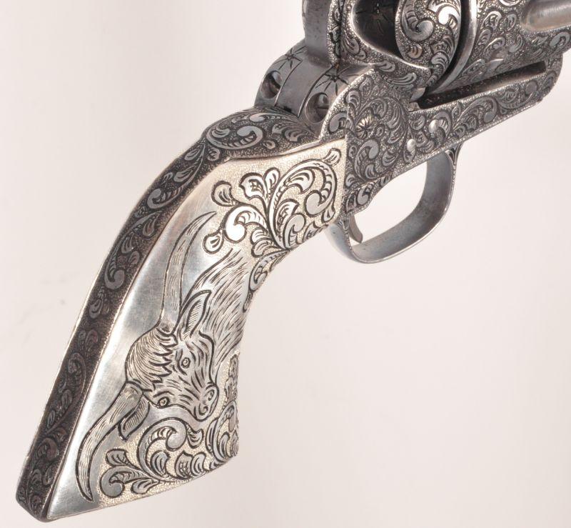N.C. Foster Engraved Colt Frontier Six Shooter
