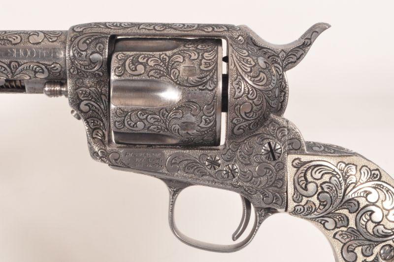 N.C. Foster Engraved Colt Frontier Six Shooter