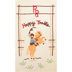 Vintage Roy Rogers Baby Blanket RR