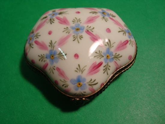French hand painted Limoges box signed by artist