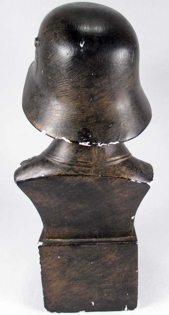 WW2 GERMAN NAZI ARMY SOLDIER STATUE WEARING DOUBLE DECAL HELMET