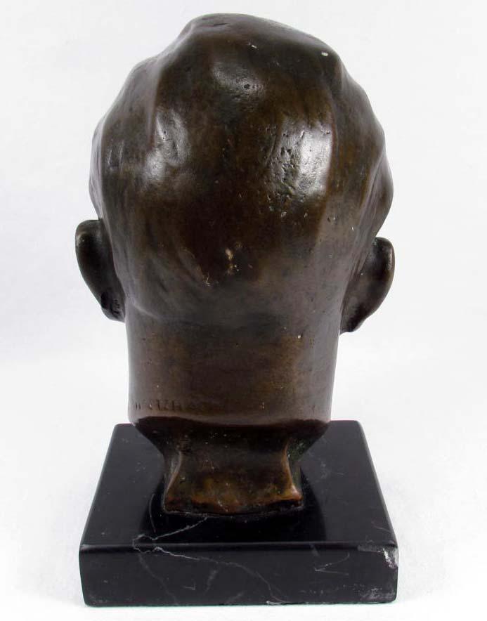 WW2 GERMAN NAZI LUFTWAFFE FIELD MARSHALL HERMAN GORING BRONZE BUST STATUE