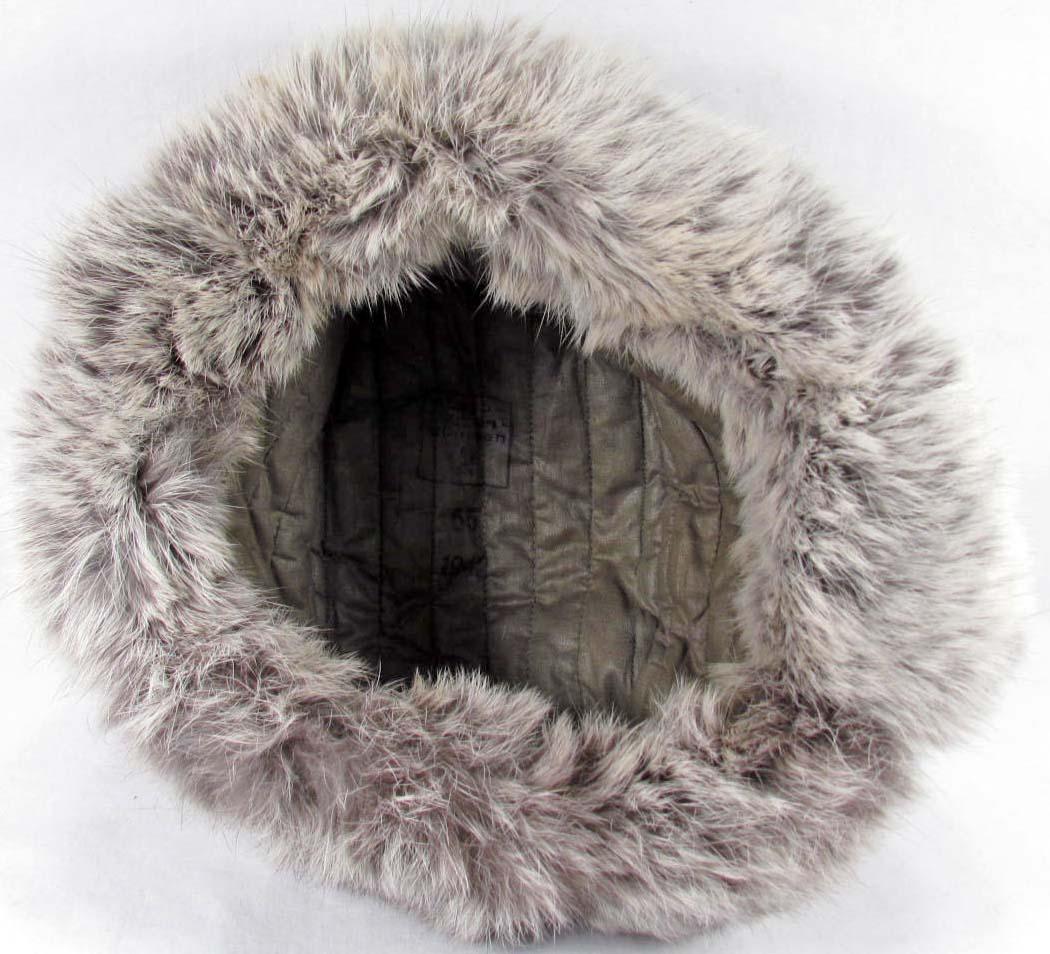 RARE WW2 GERMAN NAZI WAFFEN SS RUSSIAN FRONT WINTER FUR HAT