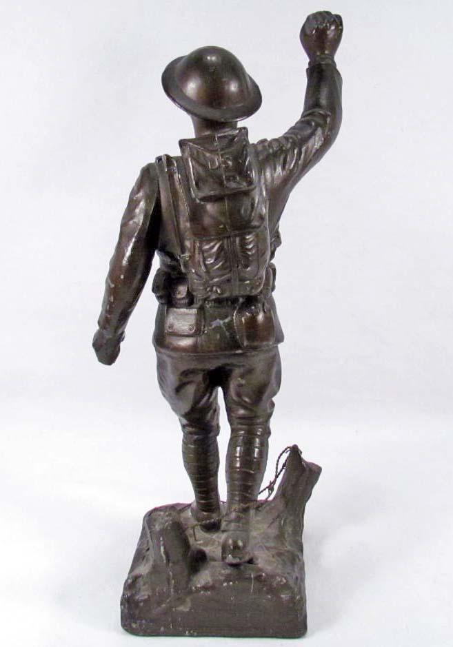 WW1 US DOUGHBOY COMBAT SOLDIER STATUE