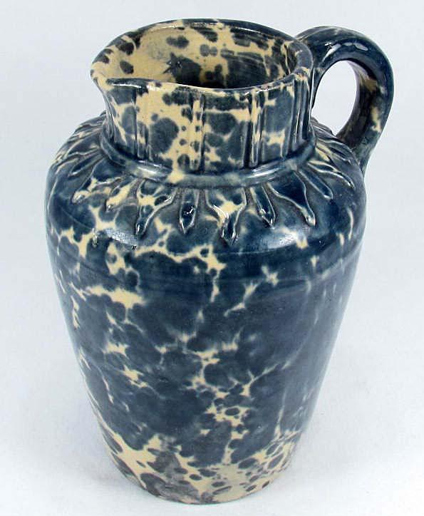 ANTIQUE SPONGEWARE PITCHER