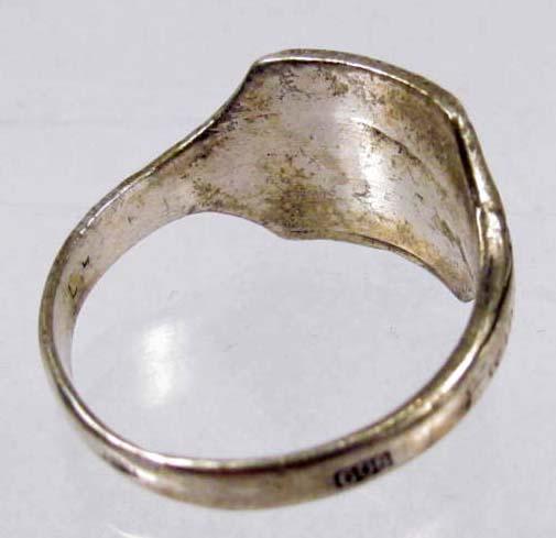 WW2 GERMAN NAZI WAFFEN SS RING - MARKED 800