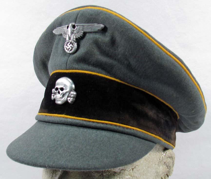 WW2 GERMAN NAZI WAFFEN SS VISOR HAT