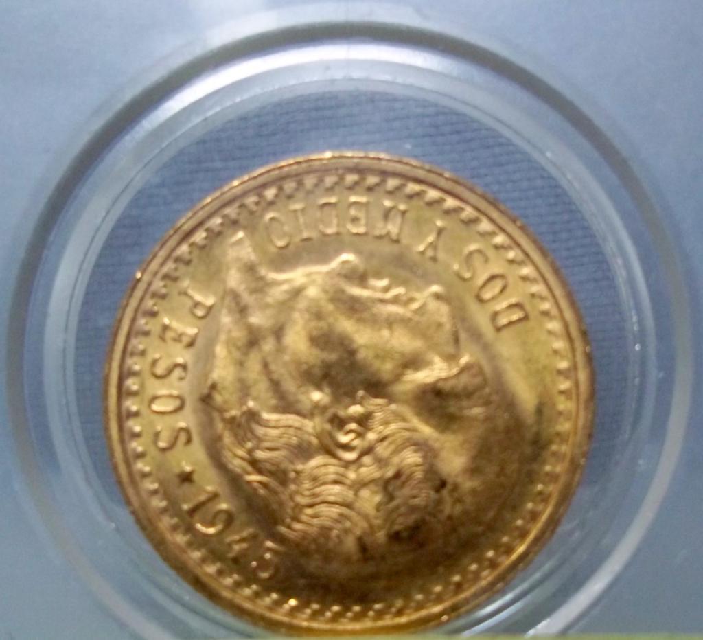1945 2.5 Peso Gold Coin