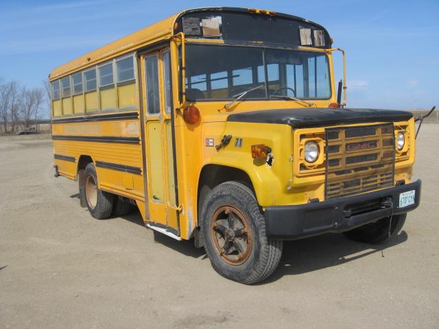 1985 GMC Bus work shop interior