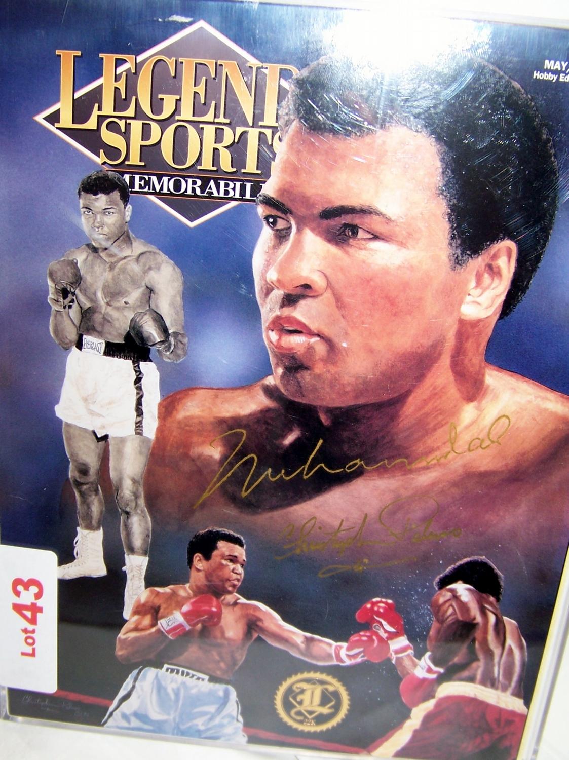 MUHAMMAD ALI HAND SIGNED LEGENDS SPORTS MEMORABILIA MAG. MAYJUNE 1993 W ...