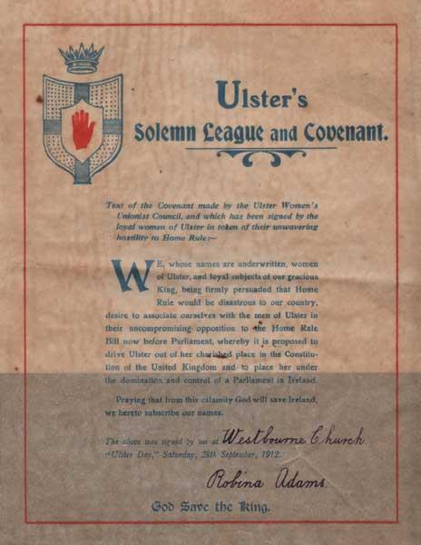 1913: Ulster's Solemn League and Covenant collection