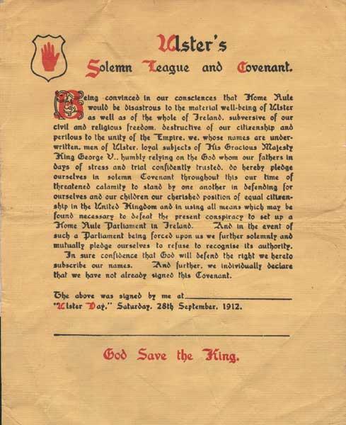 1913: Ulster's Solemn League and Covenant collection