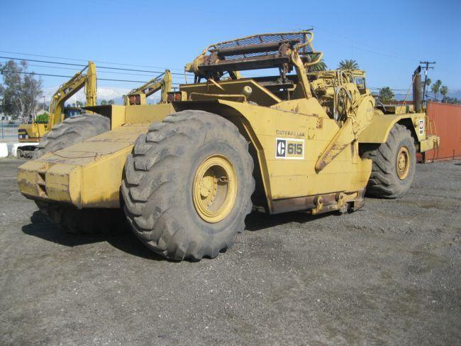 1983 Caterpillar 615 Paddle Wheel Scraper