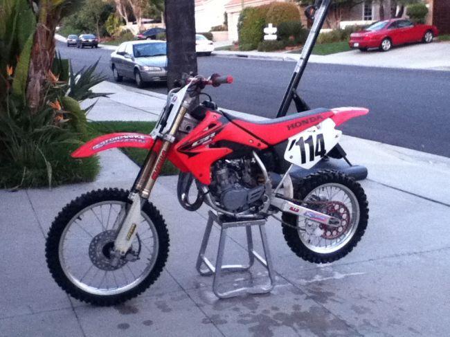 2005 Honda CR85 Big Wheel Dirt Bike
