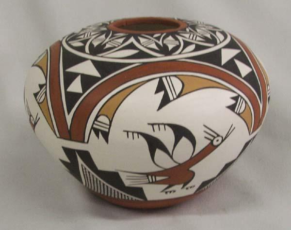 Native American Zia Pottery Jar By CJ Shije